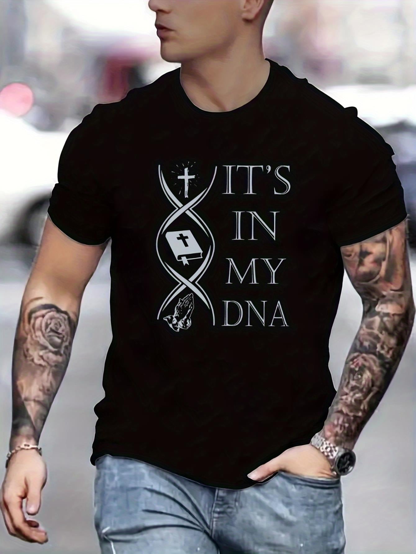 Christ is in my DNA, 1 piece, 100% cotton T-shirt, niche design print ...