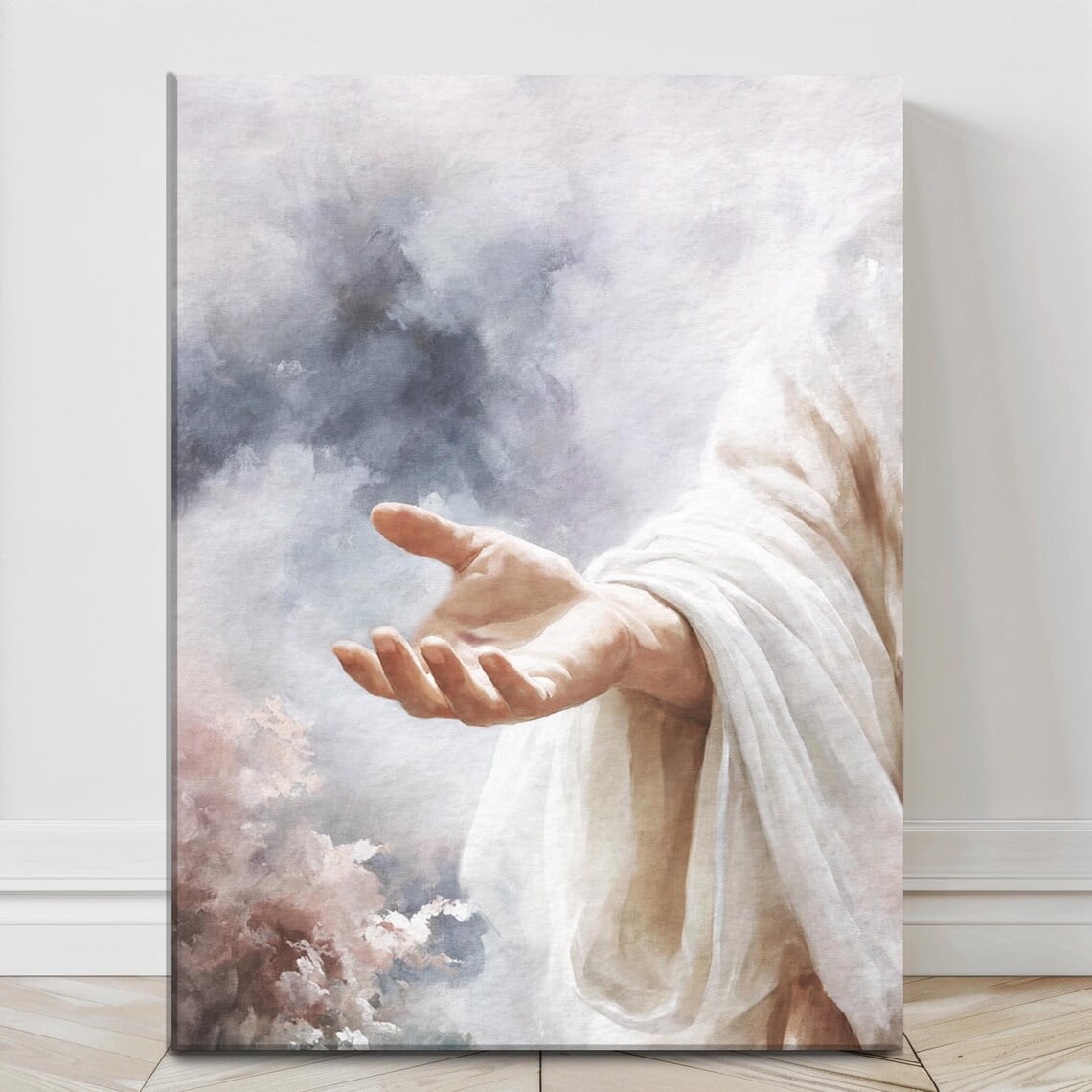 Christ Extending His Hand Spiritual Of Love And Welcome Jesus Inviting ...