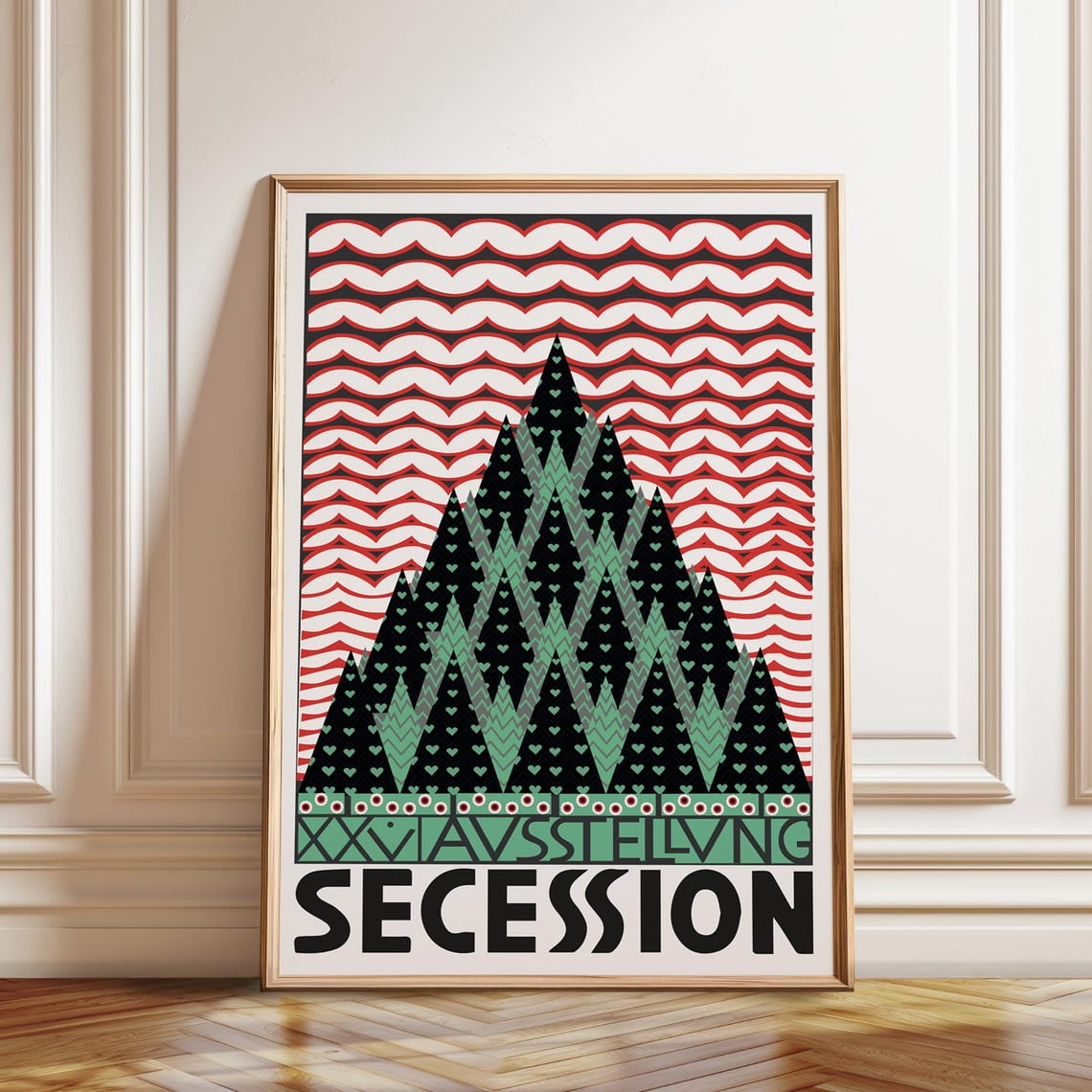 Art Nouveau Style Decor Vienna Secession Exhibition - Poster, And Print ...