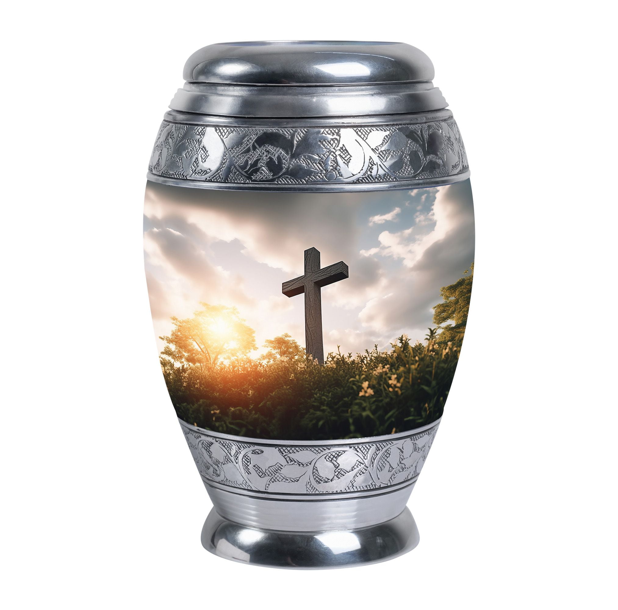 Christ Garden Tree Cremation Urn Human Ashes - Adult Urns For Human ...
