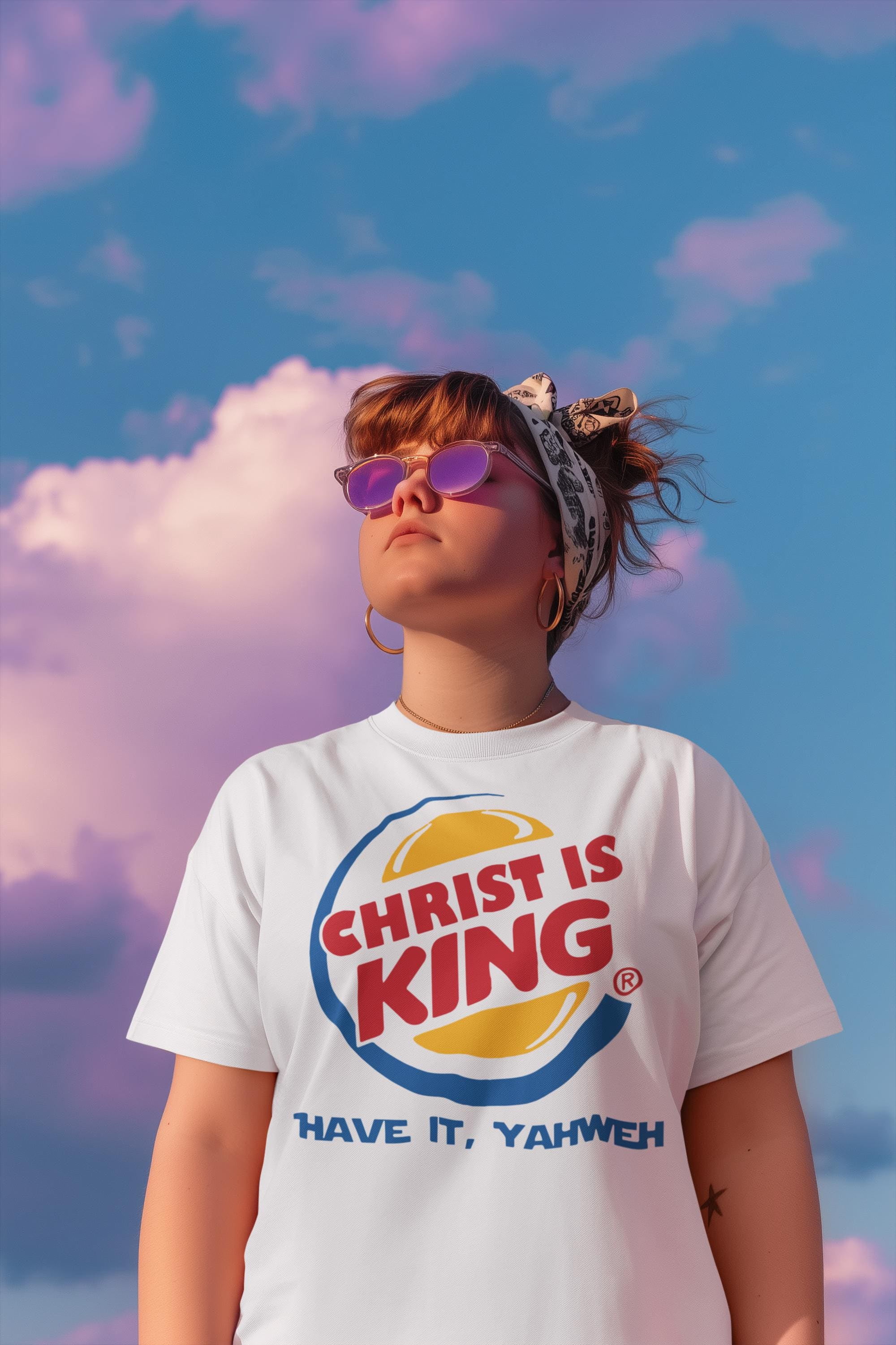Christ Is King Funny Christian Shirt, Faith Humor Graphic Tee ...