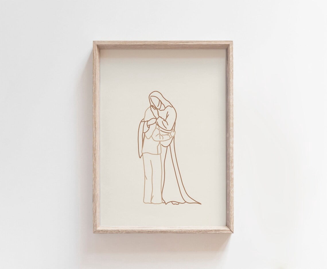 Christ Is My Comforter, Encouraging Christian Wall Decor, Unframed ...