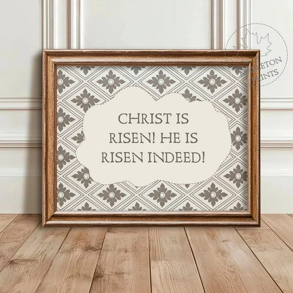Christ Is Risen Easter Print: Christian Home Decor #4286, Unframed ...