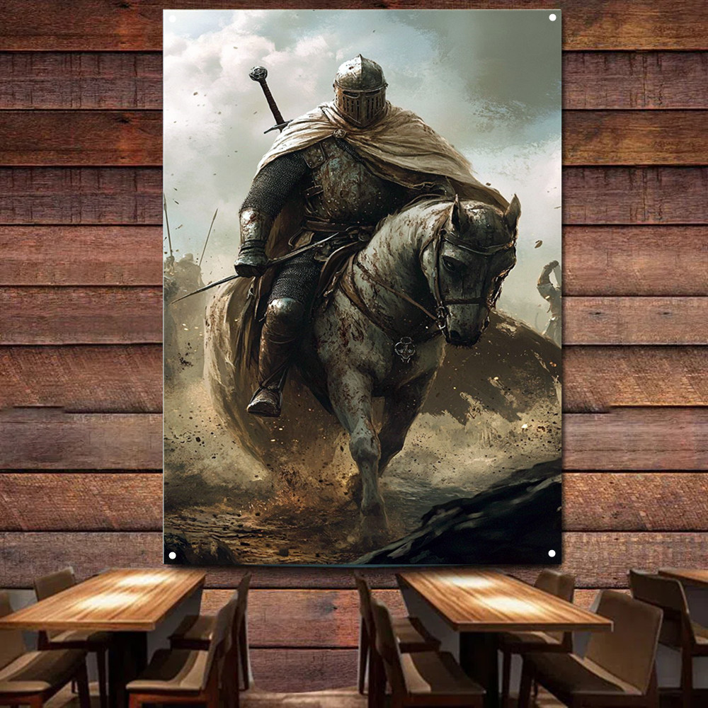 Christ Jesus Knights Templar Posters and Prints Tapestry Armor Crusader ...