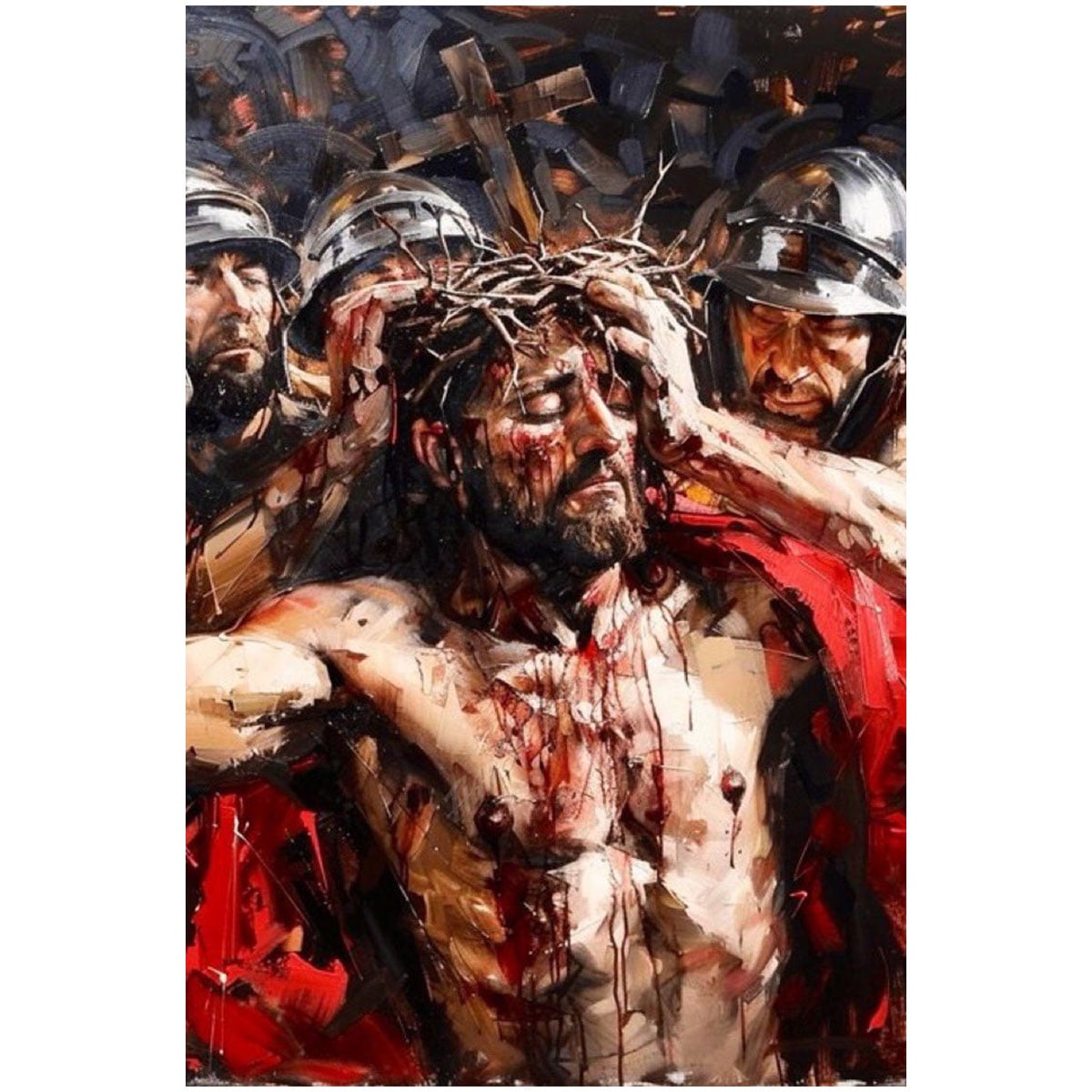 Christ Jesus Mural Poster Picture Print Home Room Decoration Canvas ...