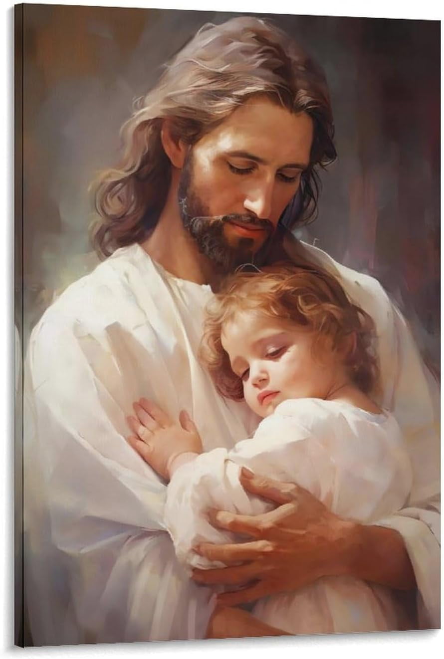 Christ Jesus Poster Jesus Warm Hug Child God Is with You Inspirational ...
