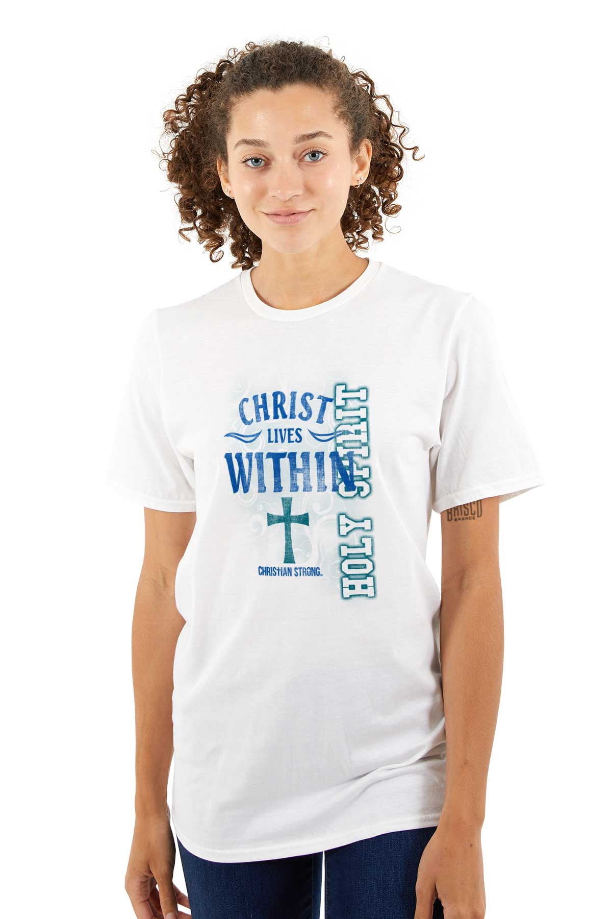 Christ Lives Within Holy Spirit Women's Plus Size Graphic Tee Brisco ...