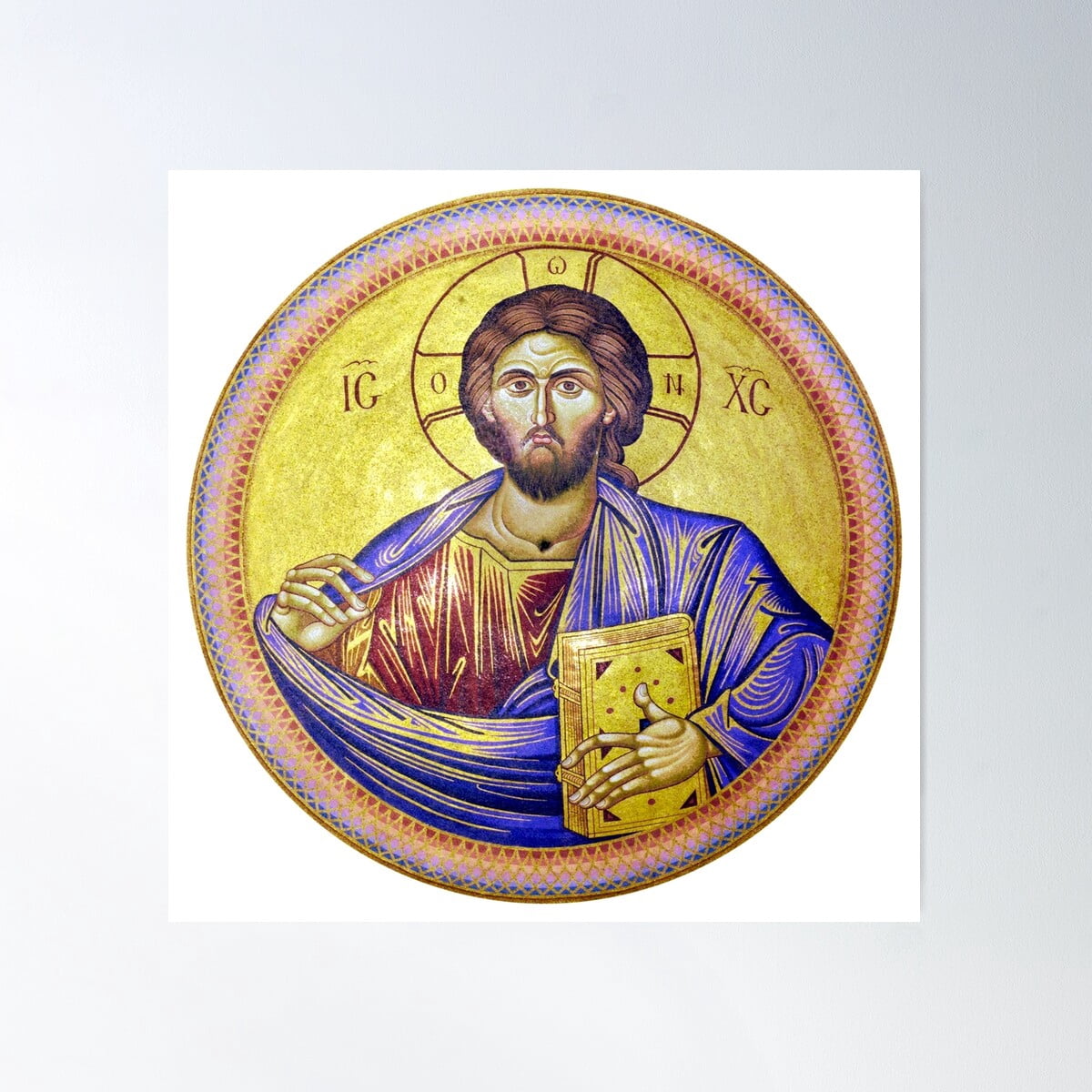 Christ Pantocrator - Church Of The Holy Sepulchre In Jerusalem Poster ...
