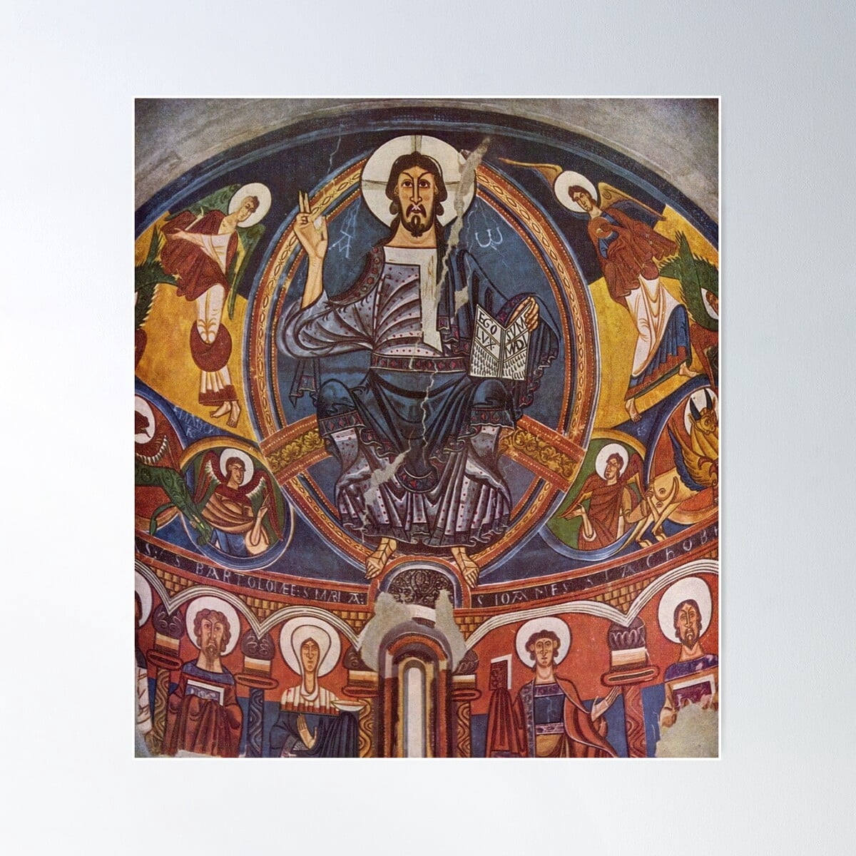 Christ Pantocrator - San Clemente Di Taüll Poster Wall Art, Modern Wall ...
