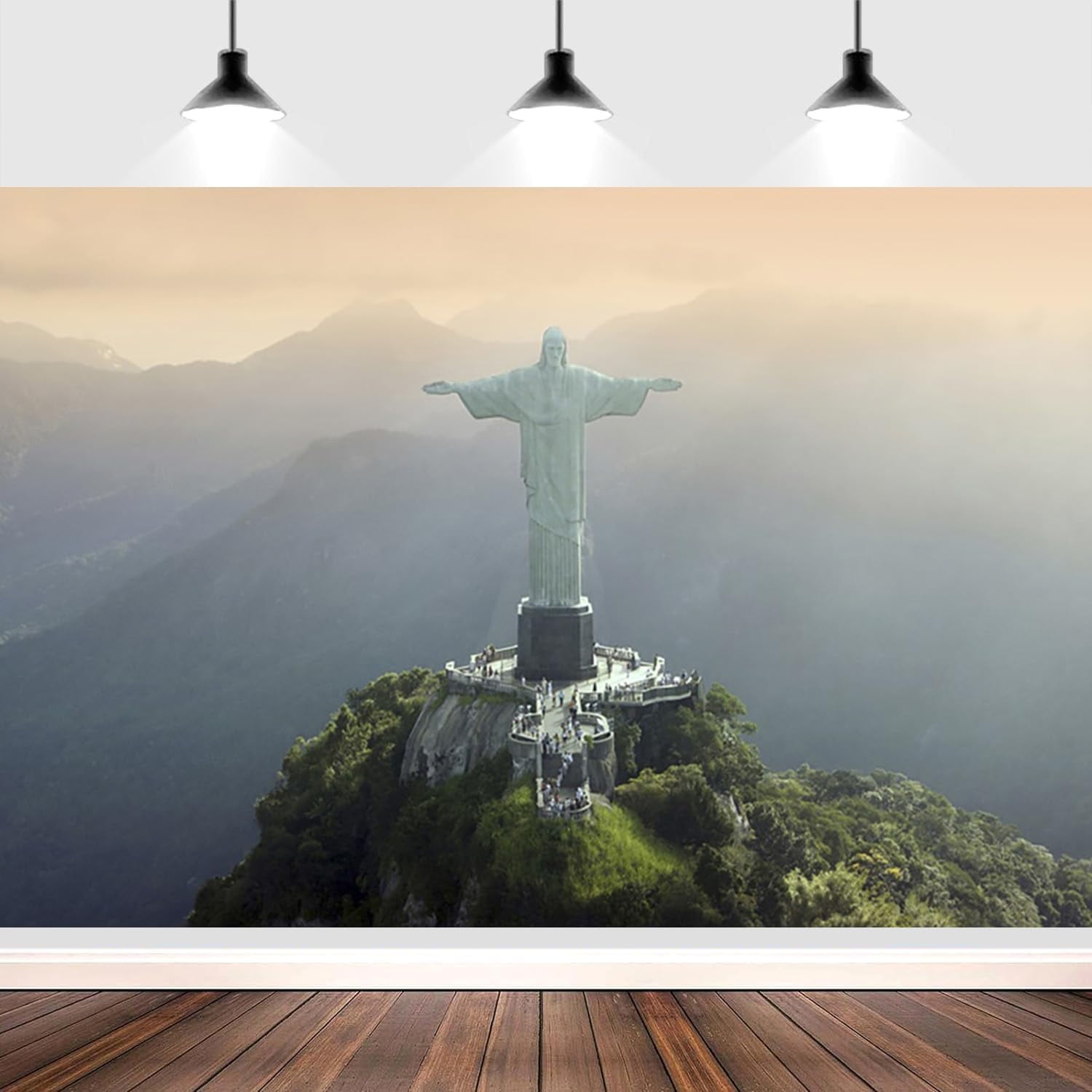 Christ The Redeemer Backdrop Famous Place in Rio de Janeiro Brazil ...