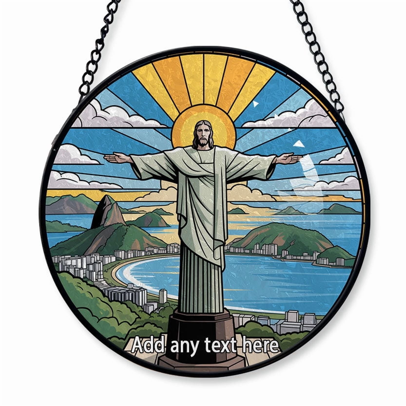 Christ the Redeemer Rio de Janeiro Stained Glass Suncatcher Window ...