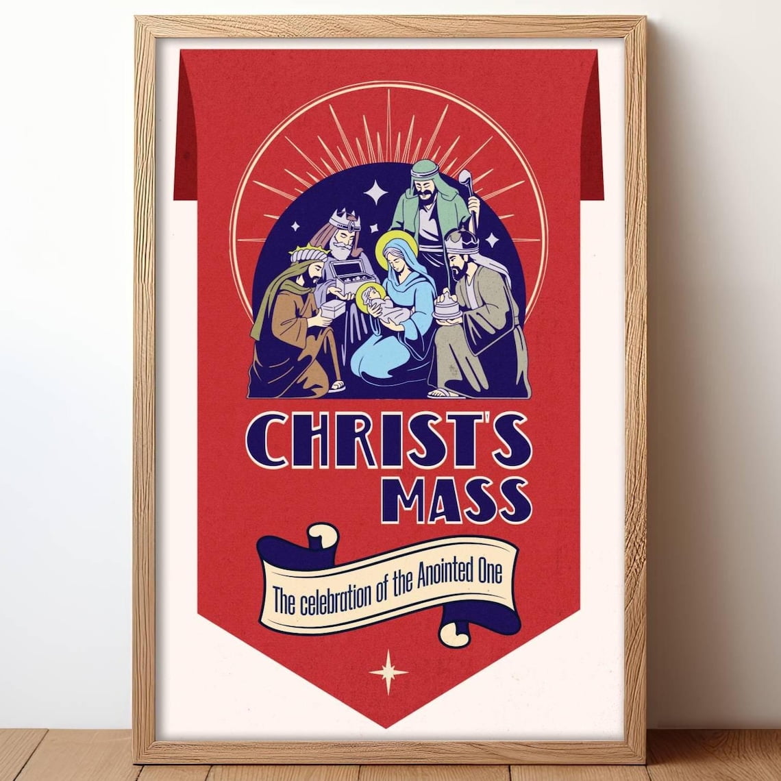 Christ'S Mass Educational Christian Poster, Winter Festive Etymology ...
