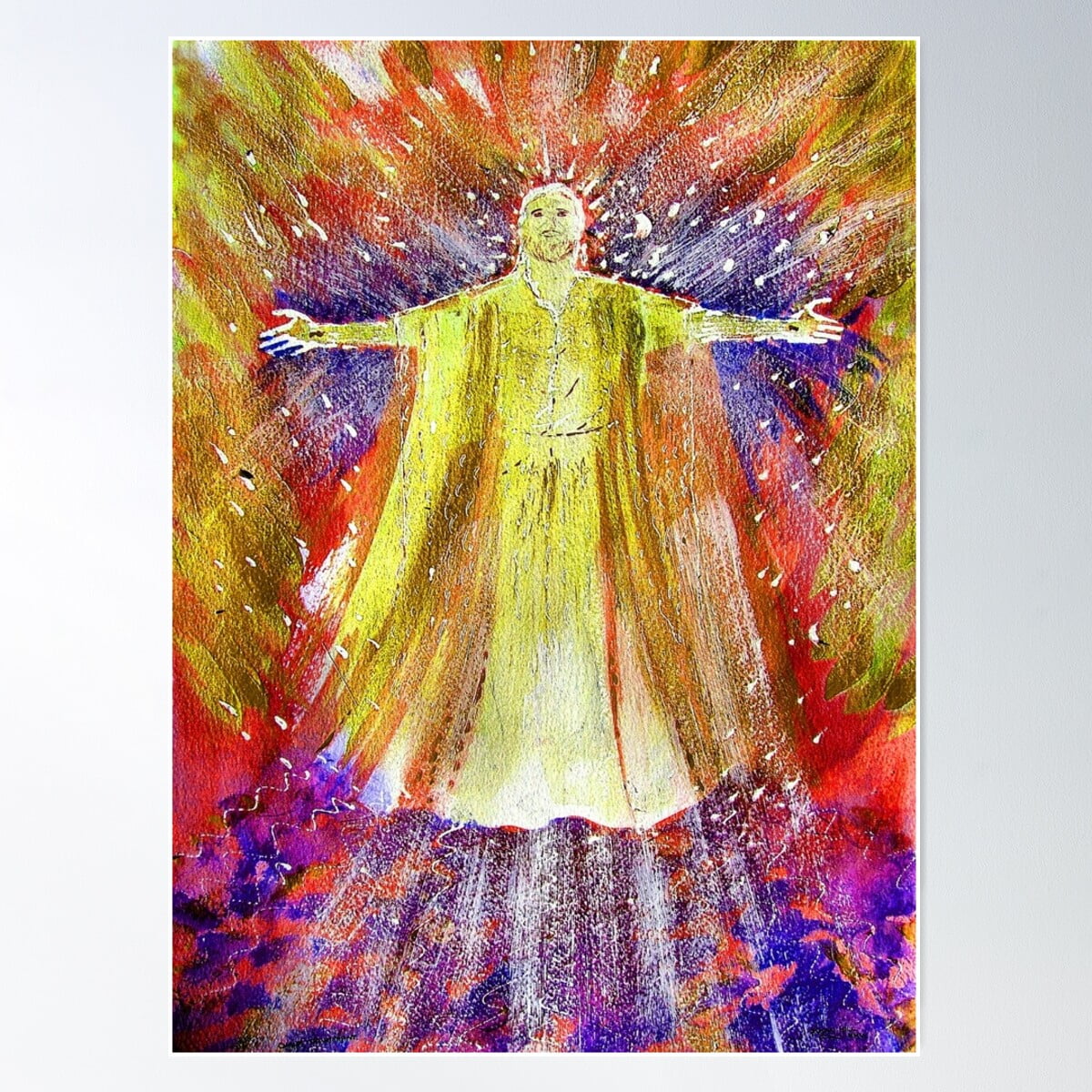 Christ'S Resurrection Poster Wall Art, Modern Wall Decor For Living ...