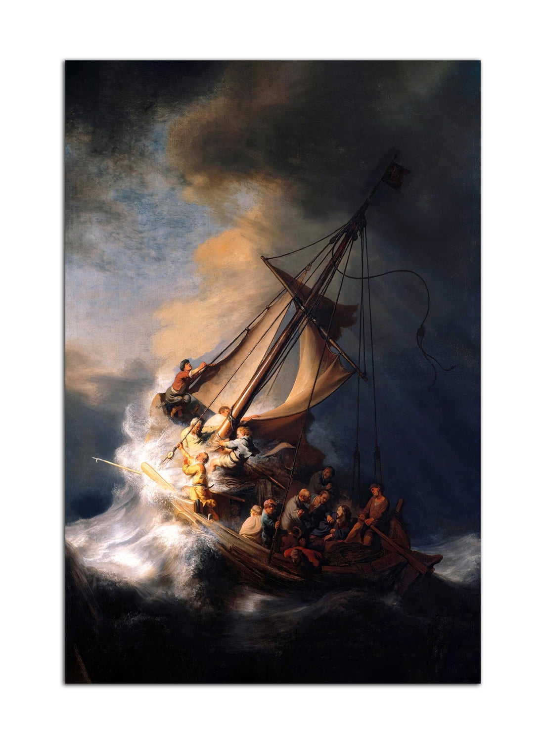 Christ Sailing in a Storm on the Sea of Galilee Poster Rembrandt van ...