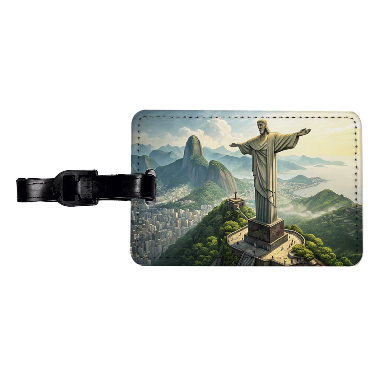 Christ The Redeemer Statue Rio De Janeiro Brazil Faux Leather Travel ...