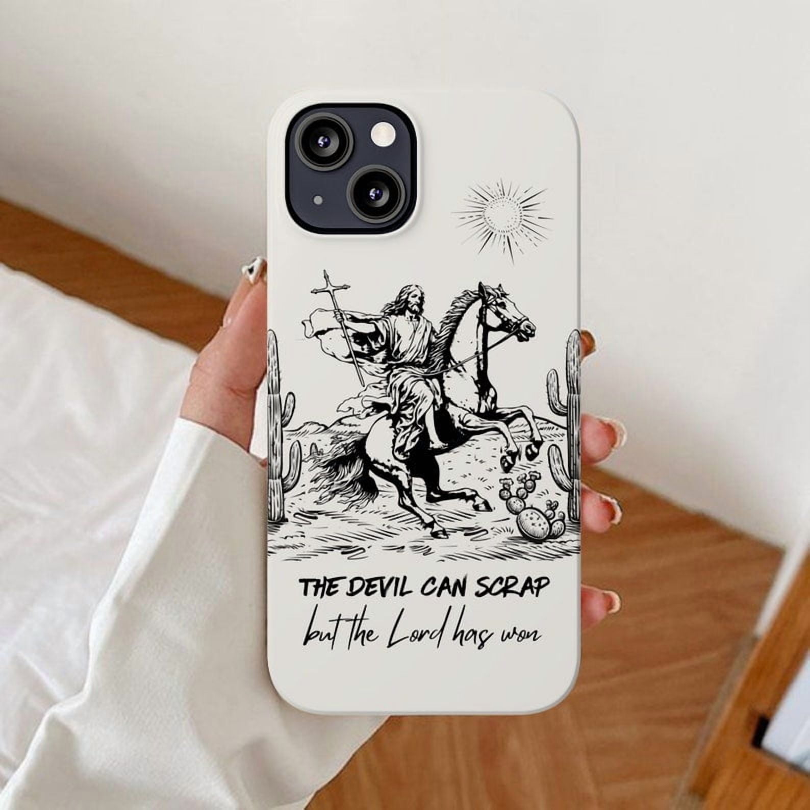 Christ The devil can scrap but the Lord has won quote Catholic Phone ...