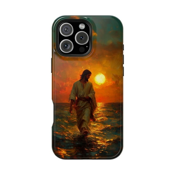 Christ Walking on Water Faith Hope Spiritual Divine Scene Phone Case ...