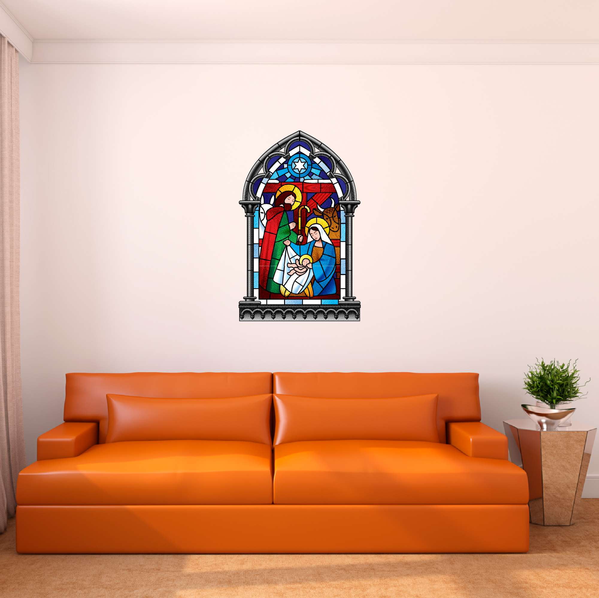 Christ Wall Decal Religious Christian Home Décor Vinyl Art Spiritual ...