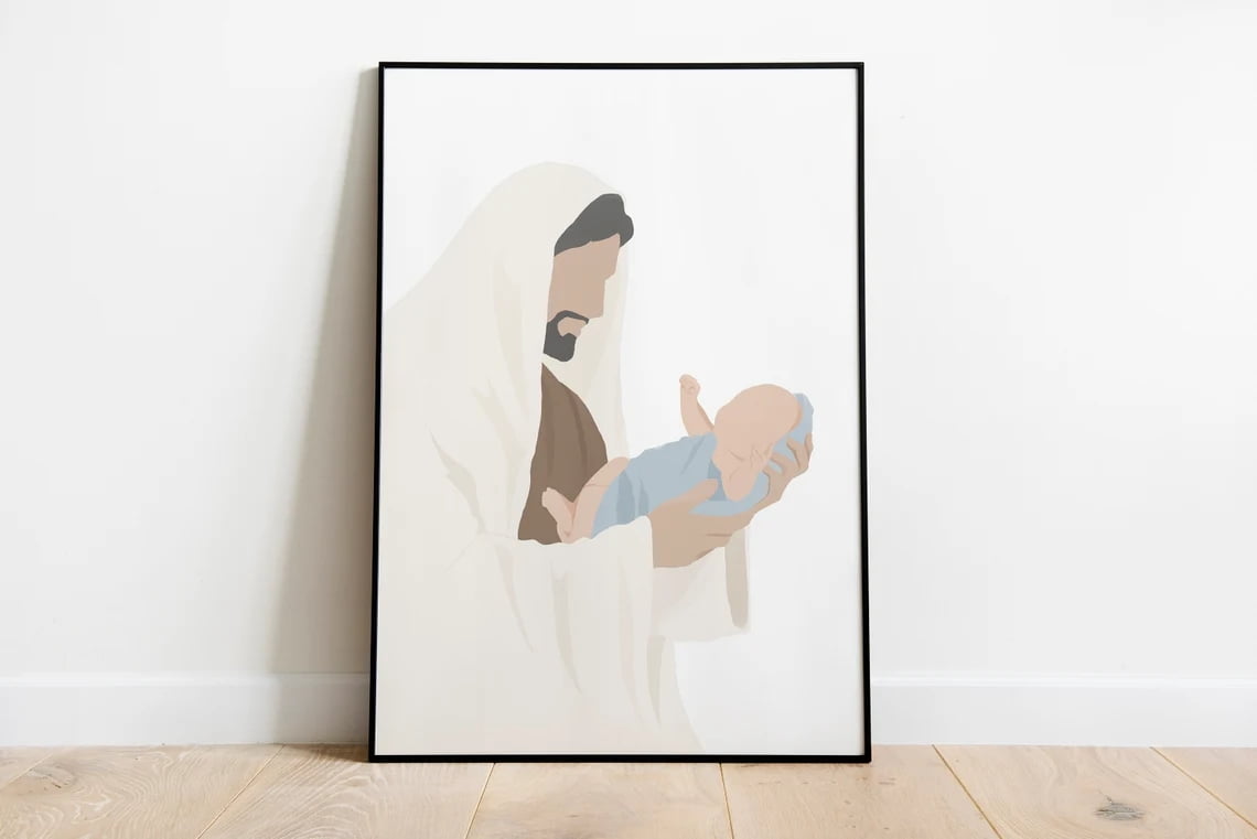 Christ's Embrace Jesus Portrait Jesus Painting Jesus Christ Holding ...