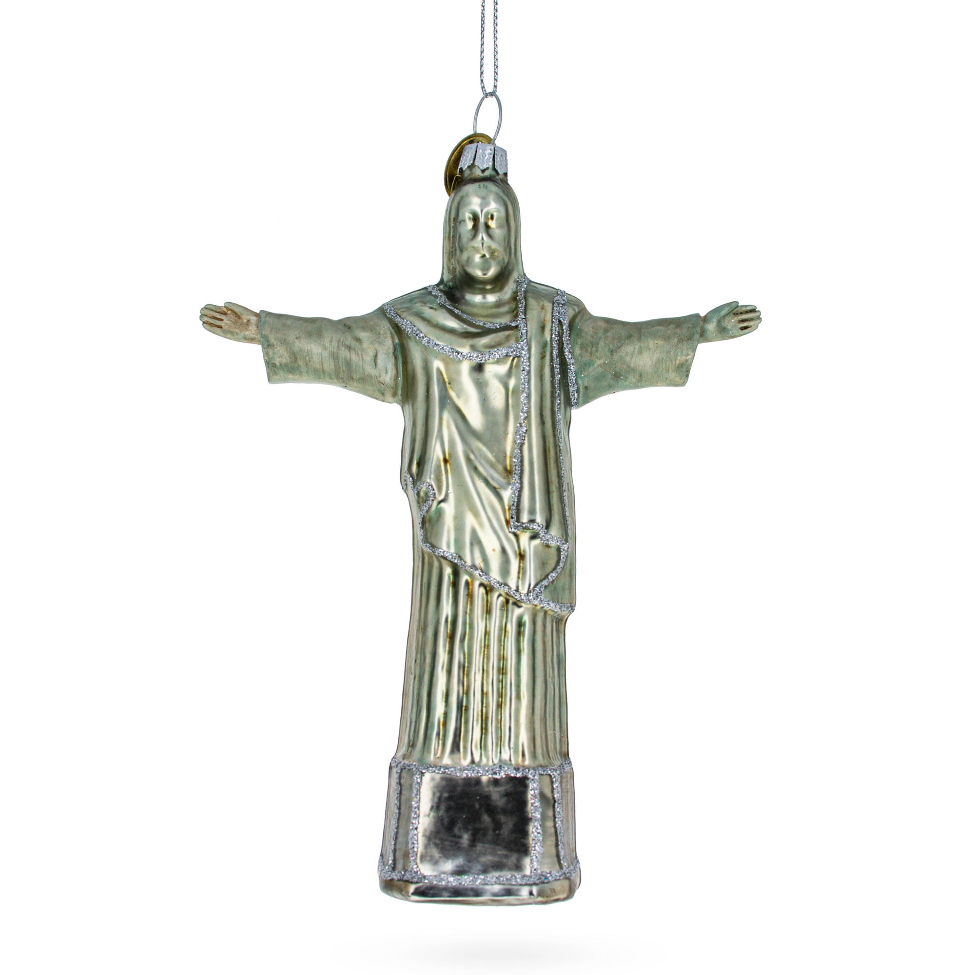 Christ the Redeemer, Rio De Janeiro, Brazil Glass Christmas Ornament ...