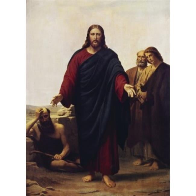 Christ with His Disciples Joergen Pederson Roed 1808-1888 Danish Poster ...