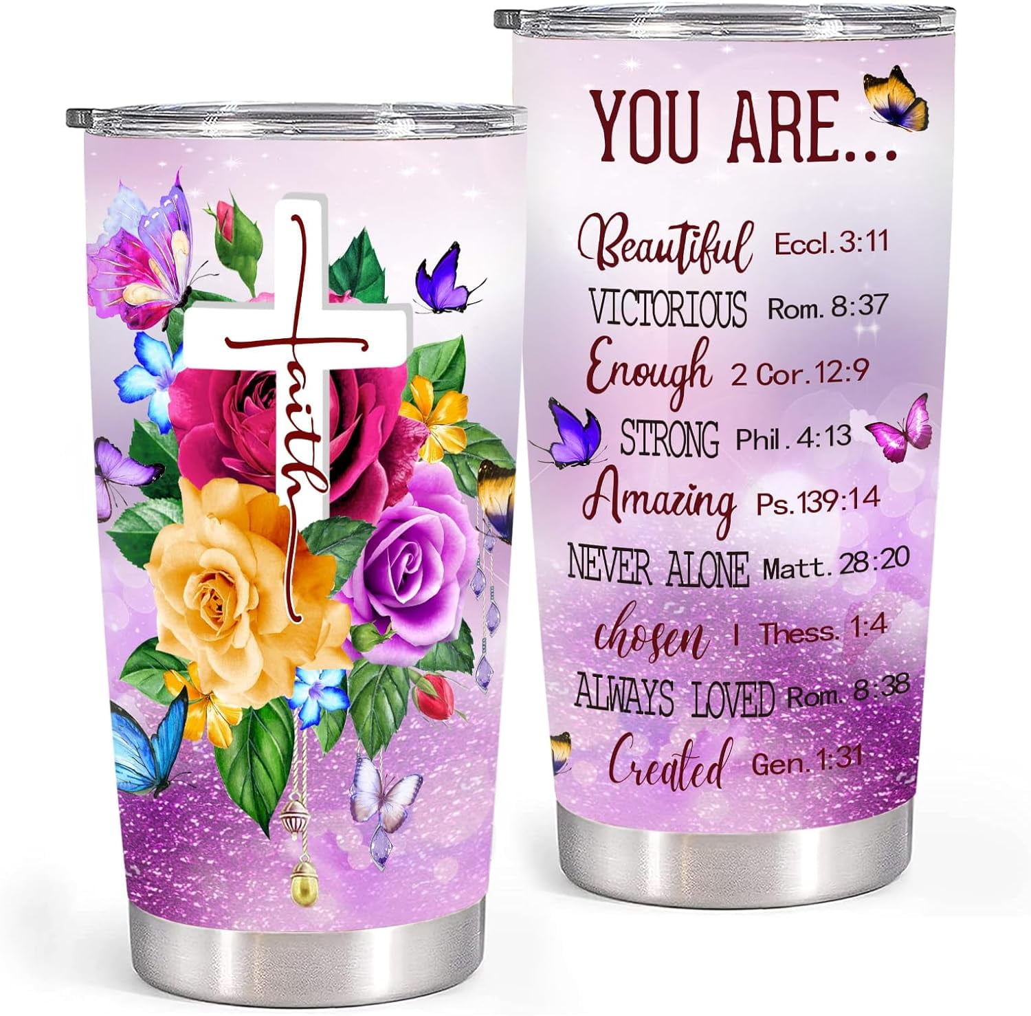 Christain Gifts for Women,20 OZ Stainless Steel Coffee Mug Tumbler with ...