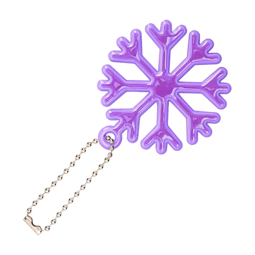 Christams Party Reflective Keychain Snowflake Reflective Warning ...