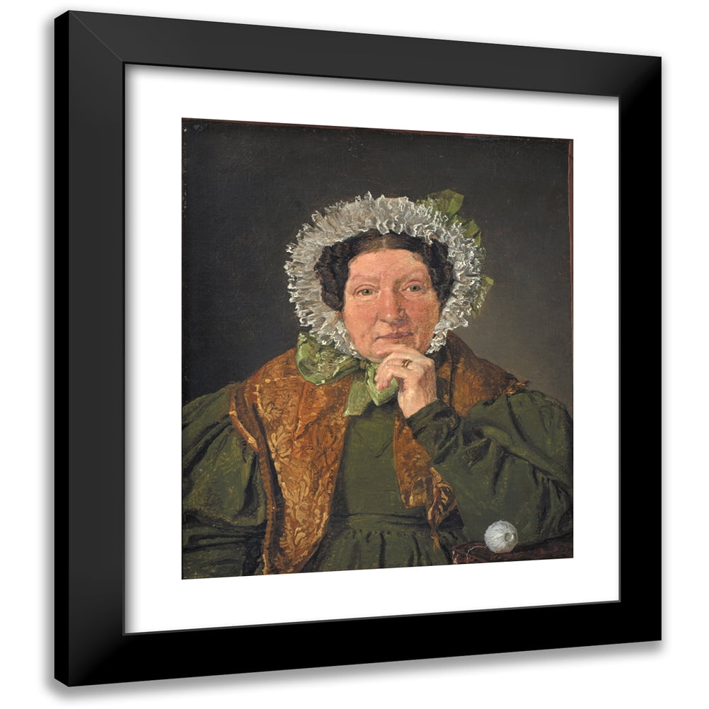 Christen Købke 12x14 Black Modern Framed Museum Art Print Titled ...