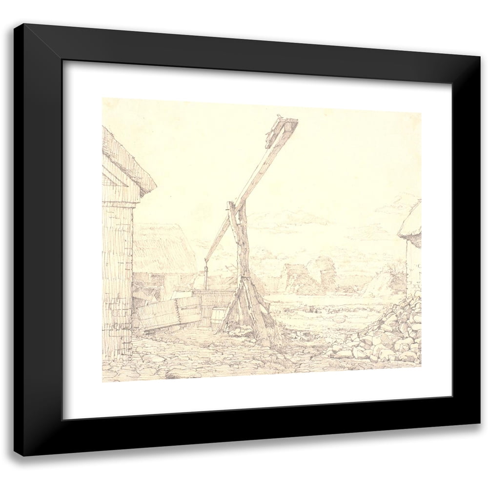 Christen Købke 16x15 Black Modern Framed Museum Art Print Titled ...