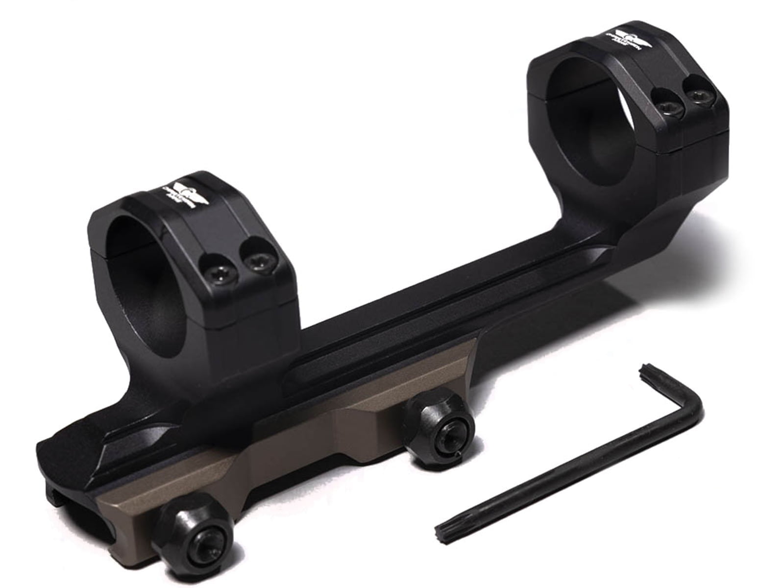 Christensen Arms Cantilever Scope Rings, 0 MOA, Black/Burnt Bronze, 1in ...
