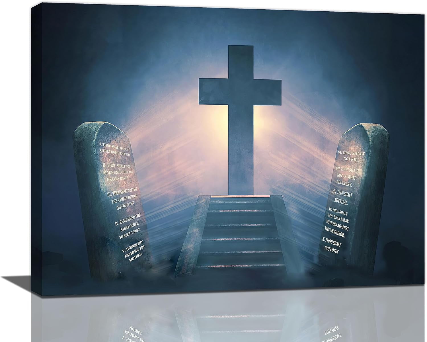 Christian 10 Commandments Wall Art Ten Commandments Pictures Wall Decor ...