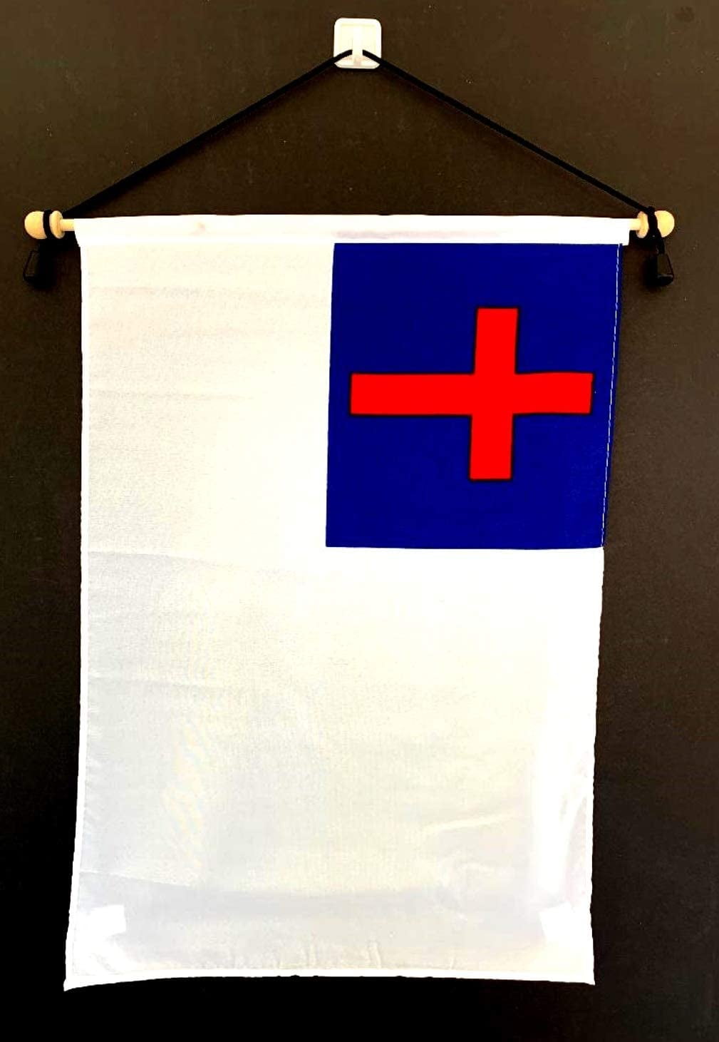 Christian 12"x18" Wall Banner Flags, 12 x18 Christian Wall or School ...