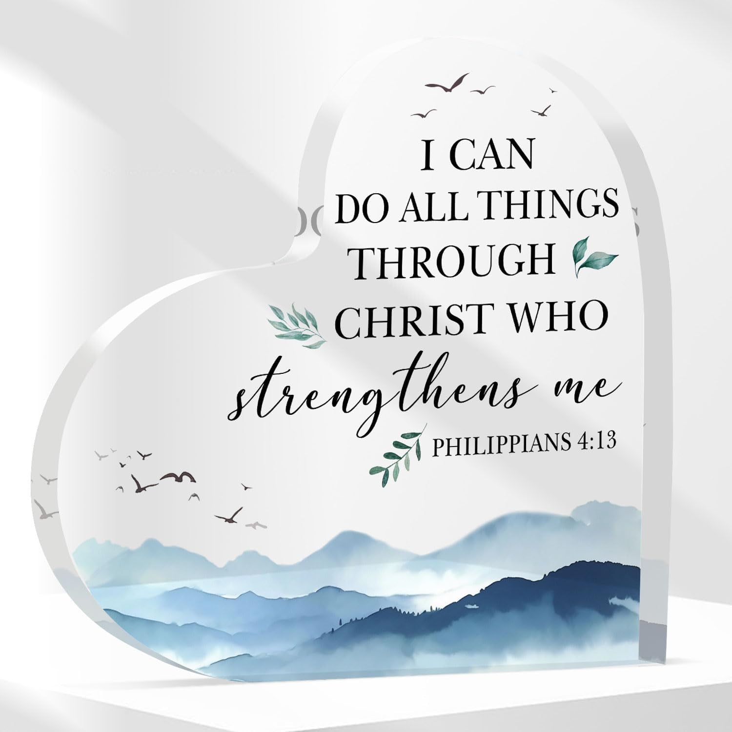 Christian Acrylic Plaque Bible Verse 3.9x3.9 In Religious Sign Bible ...