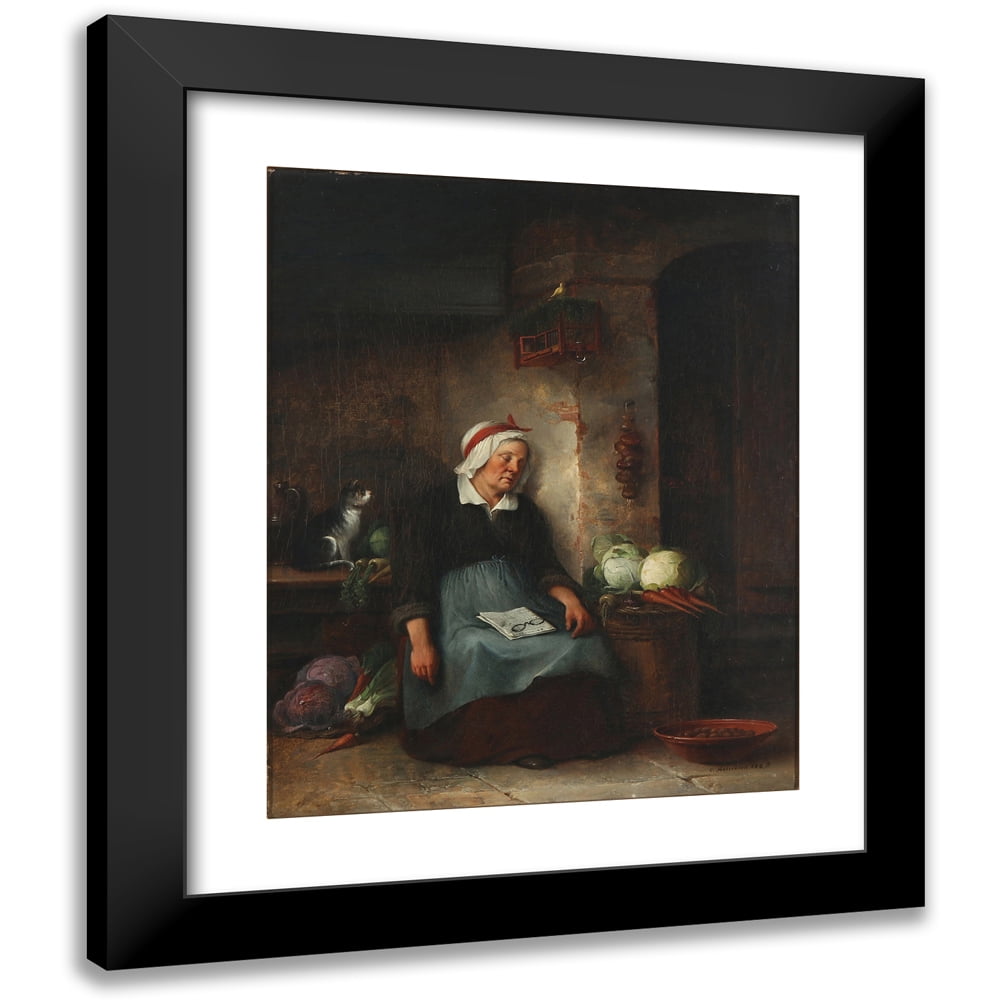 Christian Andreas Schleisner 12x14 Black Modern Framed Museum Art Print ...
