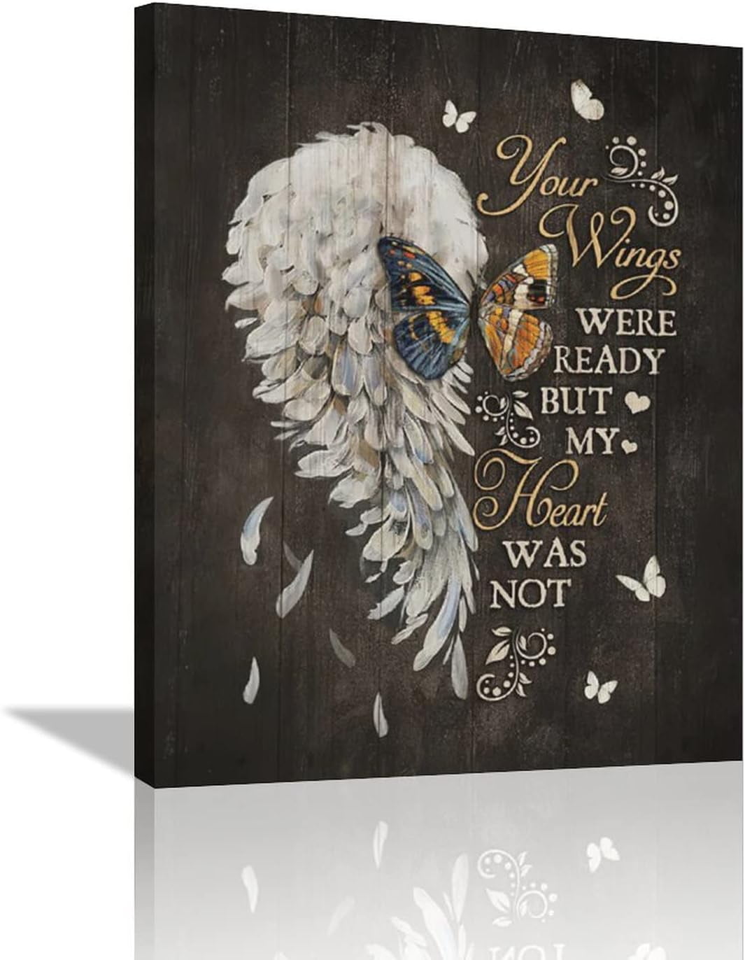 Christian Angel Wings Wall Art Scripture Psalm Pictures Wall Decor ...