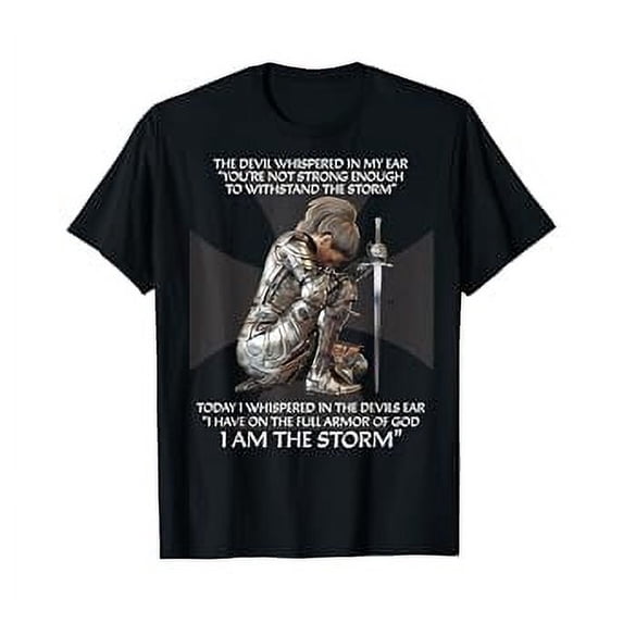 Christian Armored Warrior Cross Bible Verse T-Shirt Faith Gifts Women ...
