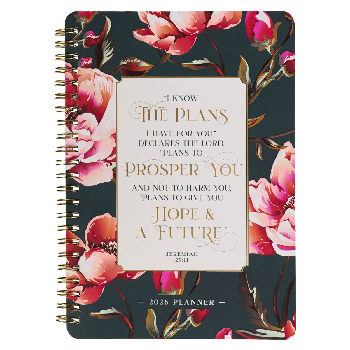 Christian Art Gifts 2026 Compact Spiral-bound 12 Month Planner for ...