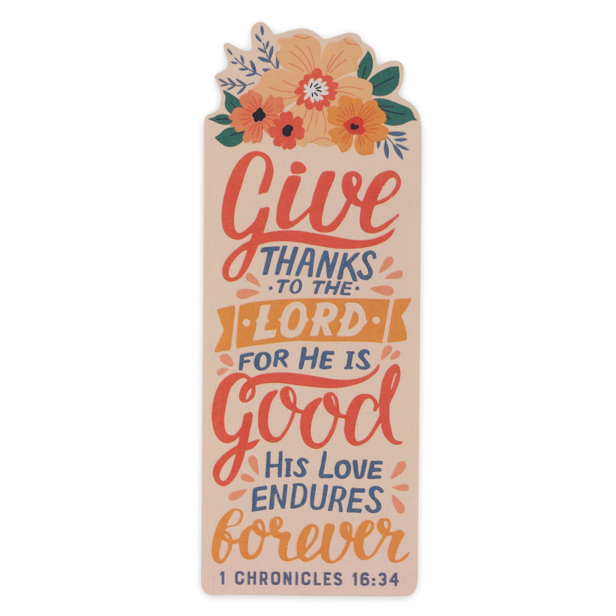 Christian Art Gifts Bookmark for Girls & Women: Give Thanks to the Lord ...