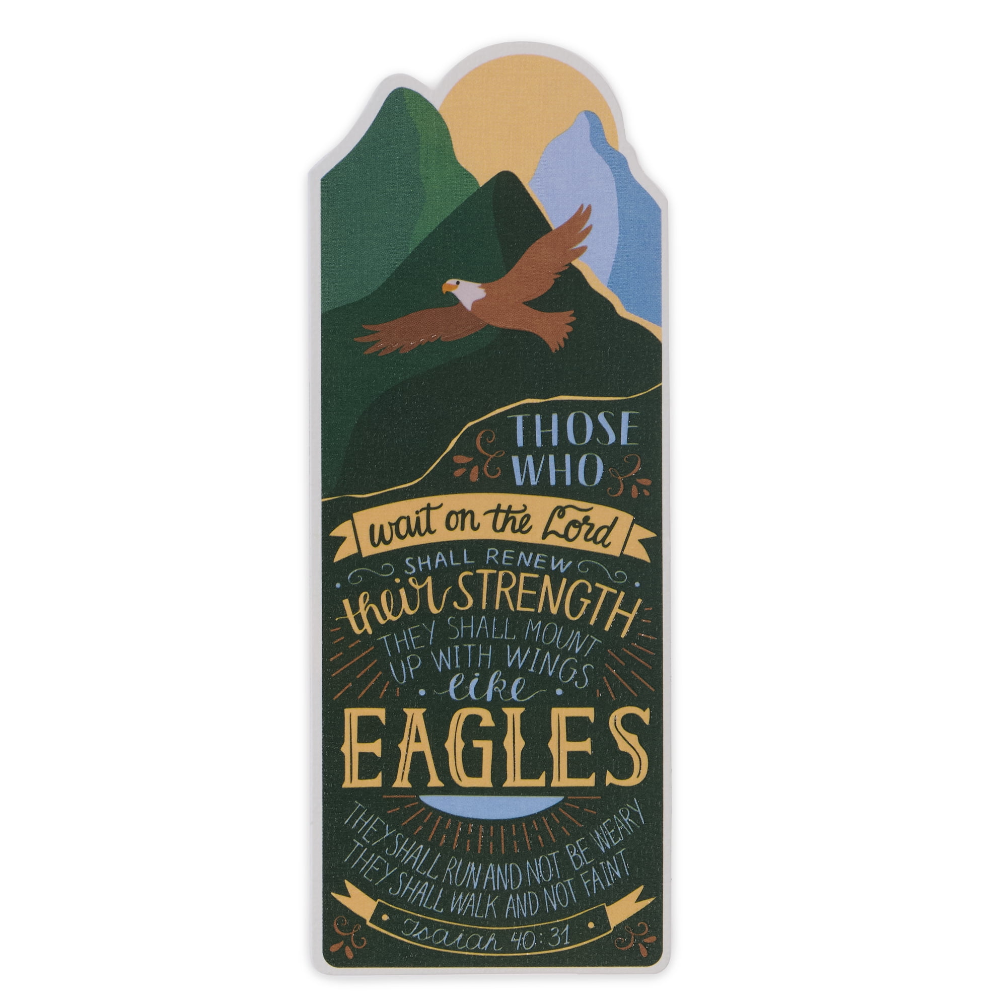 Christian Art Gifts Bookmark for Kids, Men & Women: On Wings Like ...