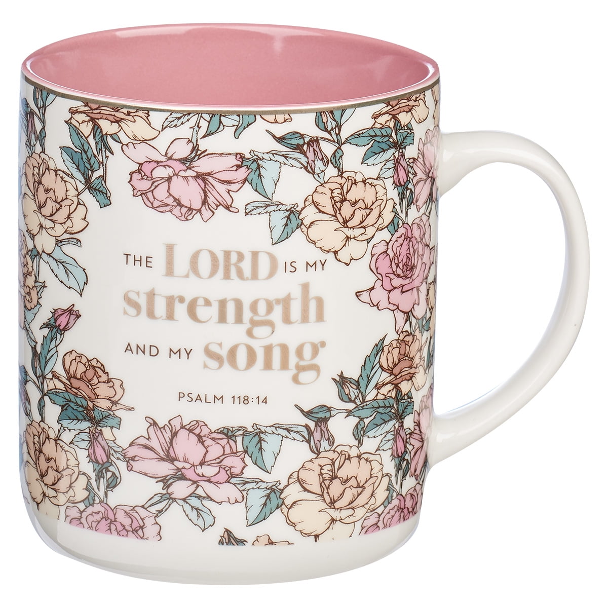 Christian Art Gifts Ceramic Coffee Mug for Women: My Strength and My ...