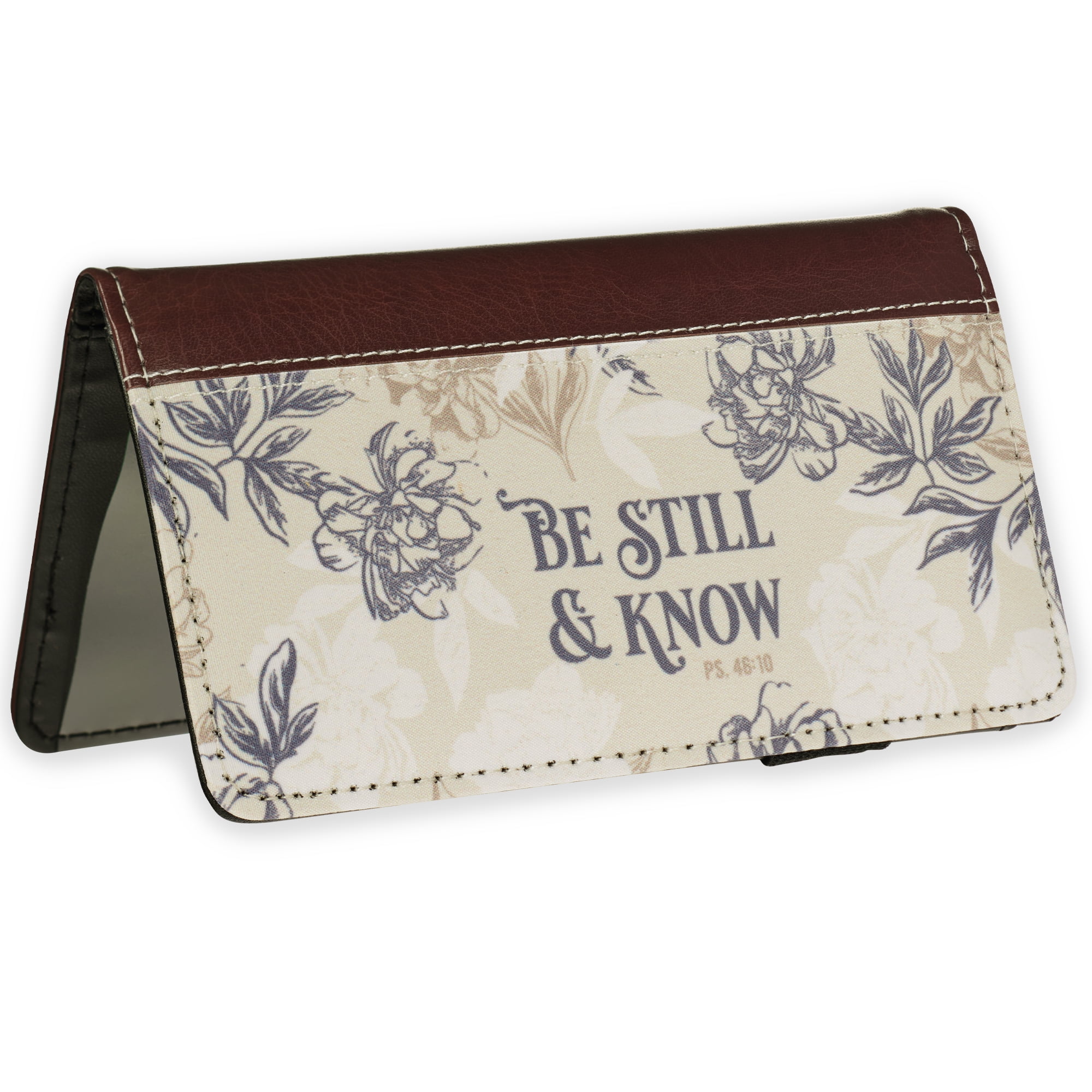Christian Art Gifts Checkbook Cover for Women - Be Still and Know ...