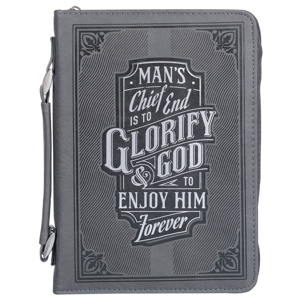 Christian Art Gifts Classic Debossed Vegan Leather Bible Cover for Men ...
