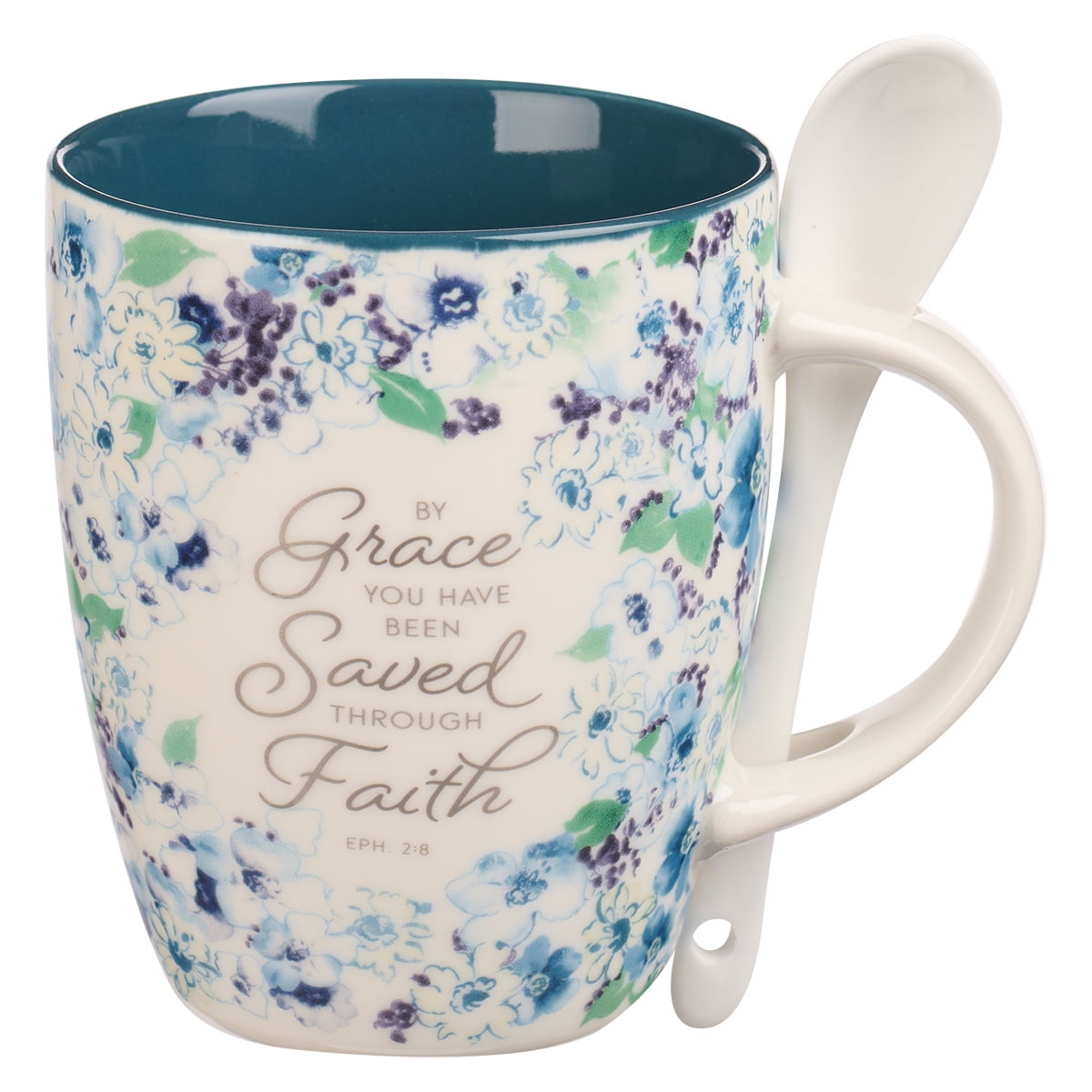 Christian Art Gifts Coffee and Tea Mug with Ceramic Spoon Set for Women ...