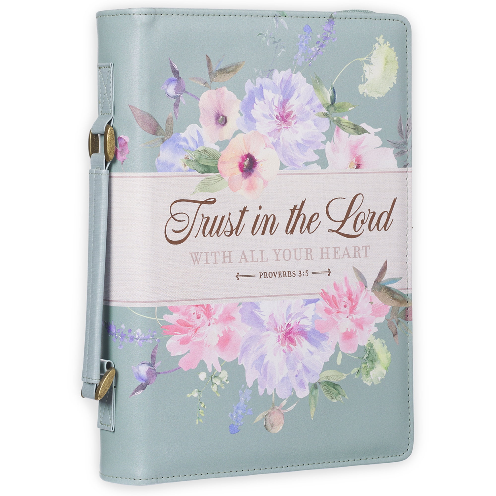 Christian Art Gifts Fashion Vegan Leather Bible Cover for Women: Trust ...