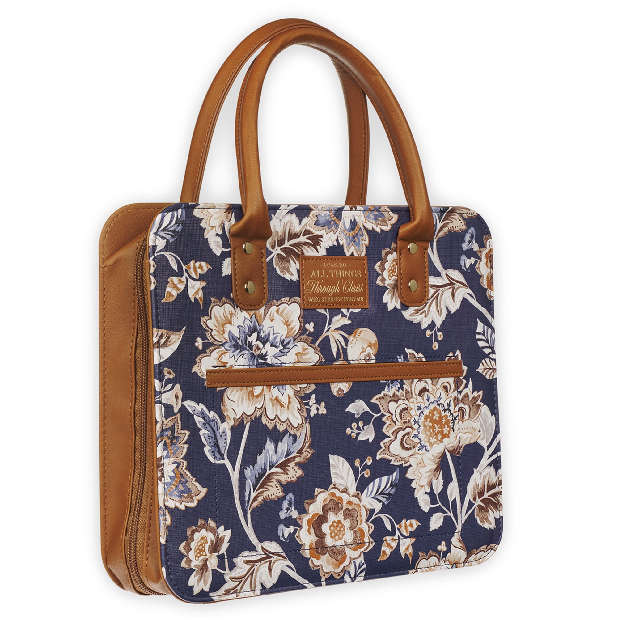 Christian Art Gifts Fashion Vegan Leather Purse Style Bible Cover Case ...