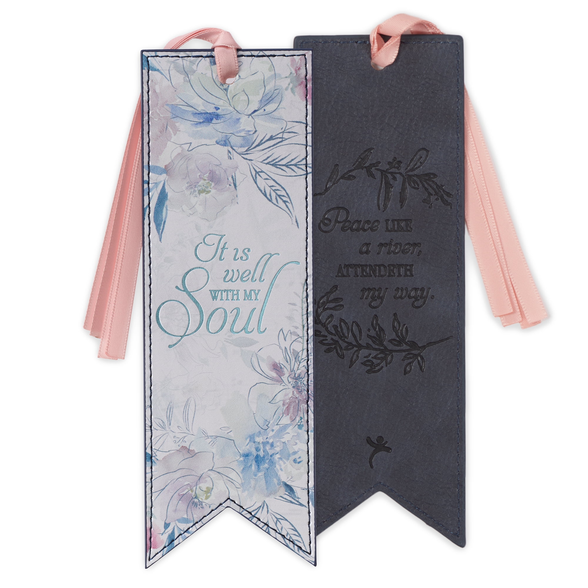 Christian Art Gifts Faux Leather Bookmark, It Is Well With My Soul Hymn ...
