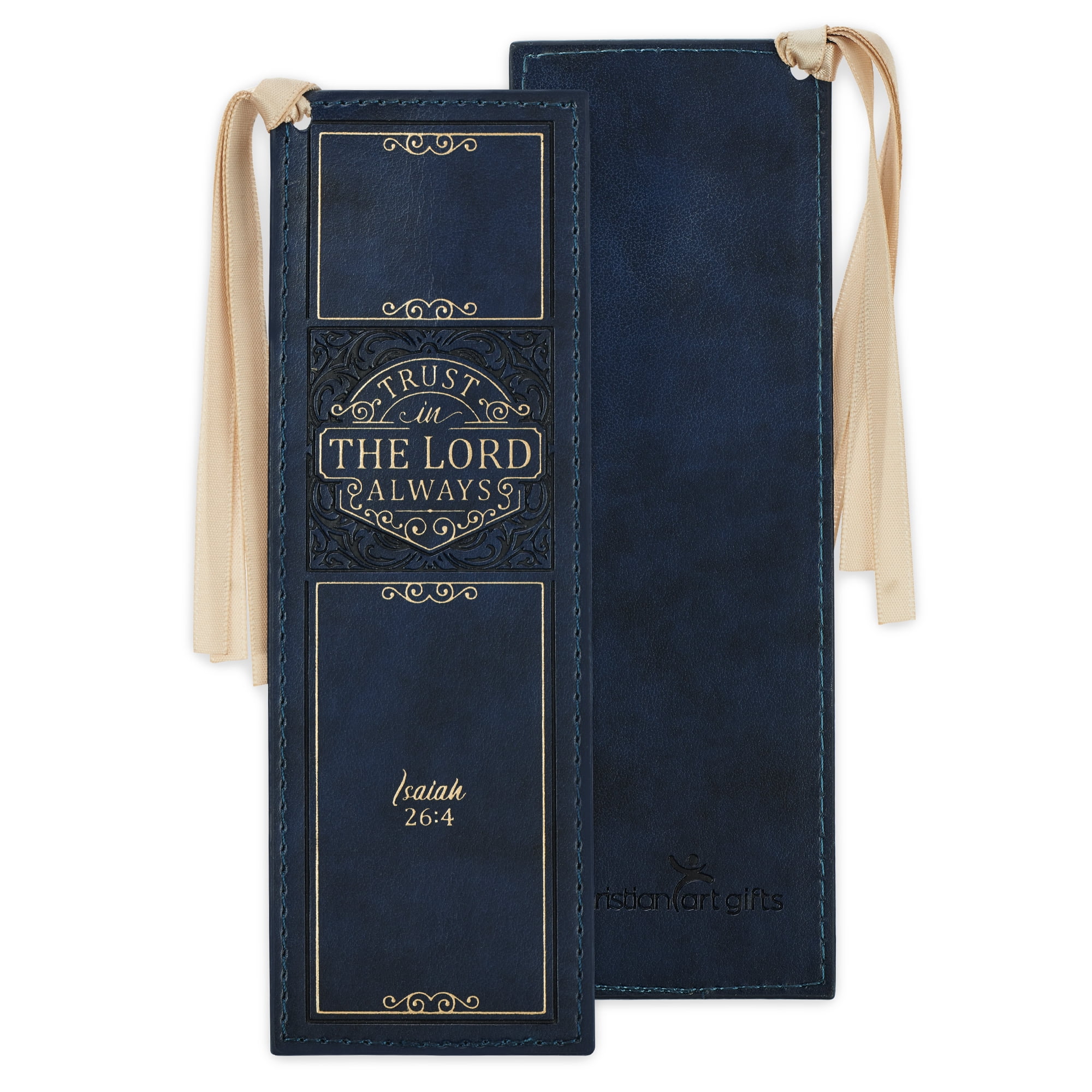 Christian Art Gifts Faux Leather Bookmark Trust in The Lord Isaiah 26:4 ...