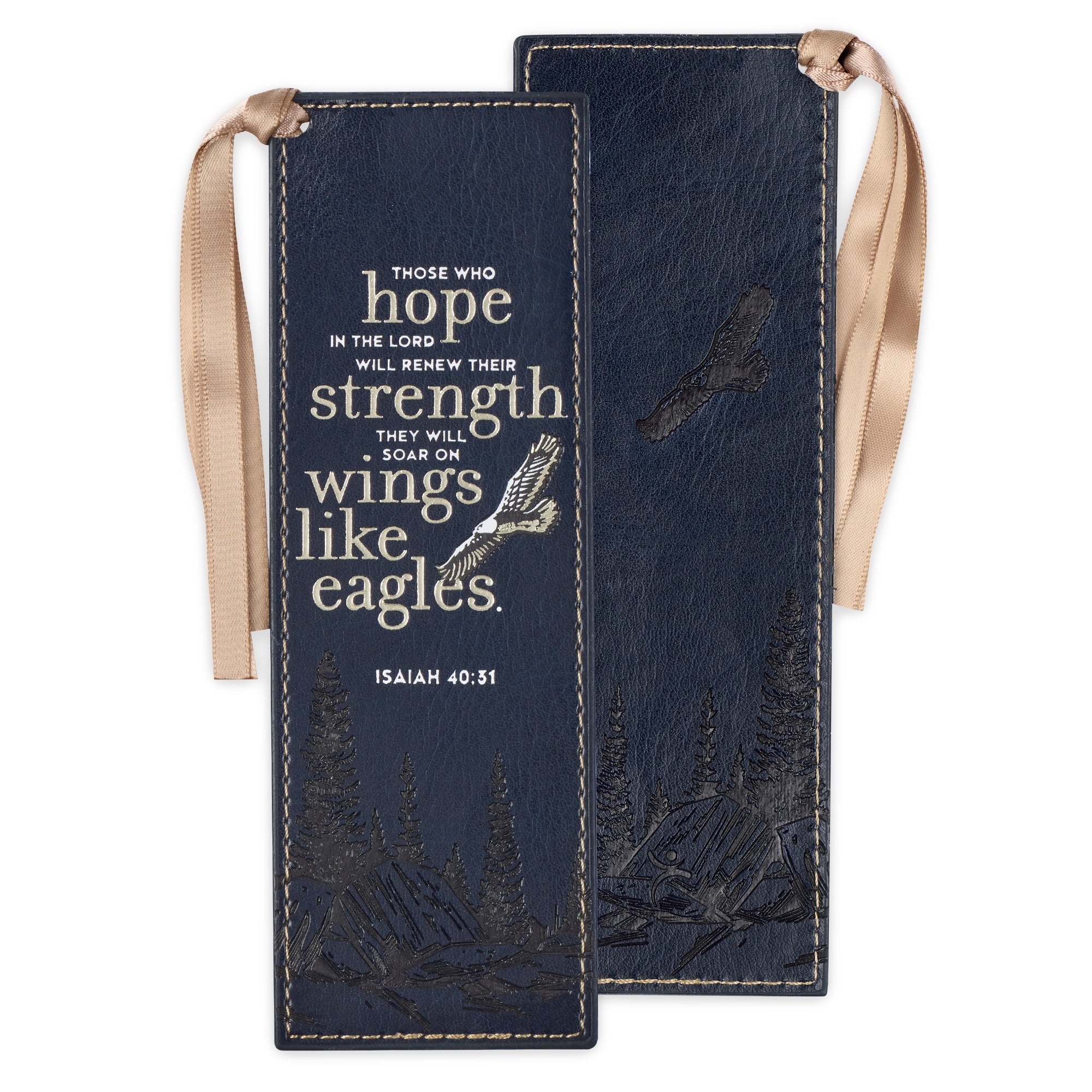 Christian Art Gifts Faux Leather Heat-debossed Bookmark For Men & Women ...