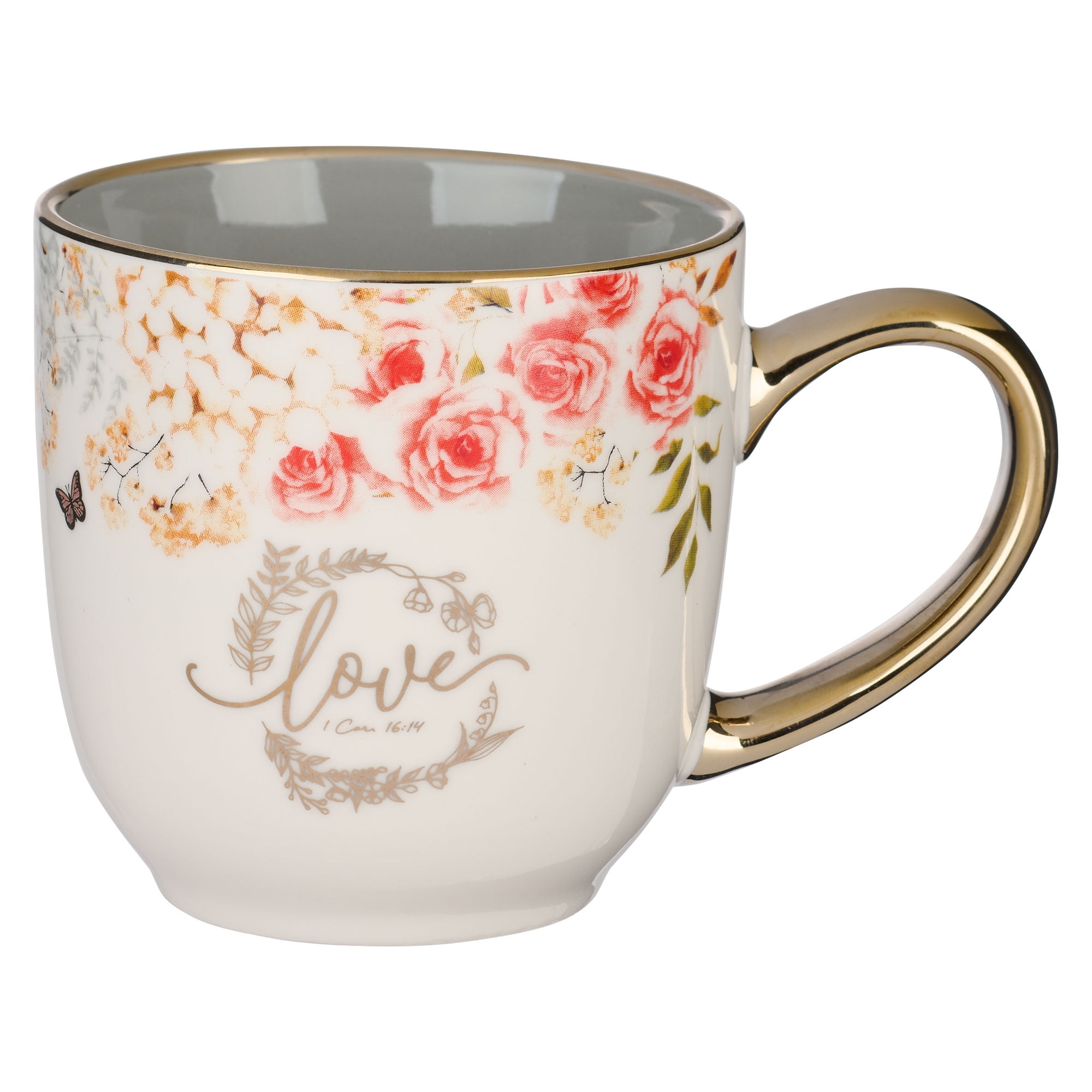 Christian Art Gifts Ceramic Coffee and Tea Mug for Women: Love - 1 ...