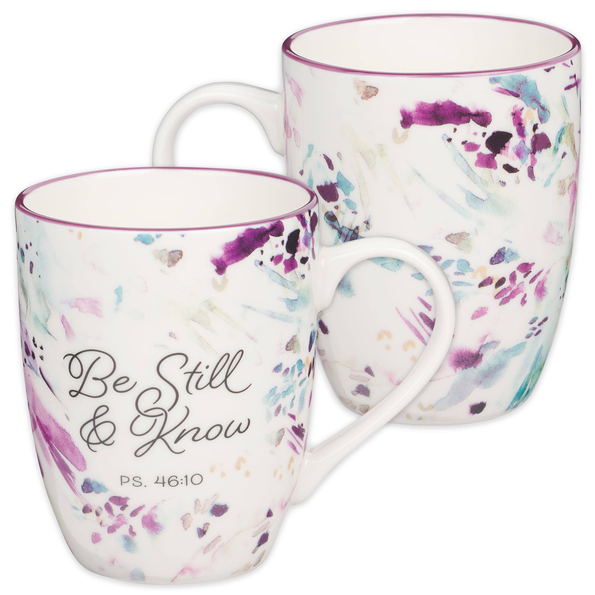Christian Art Gifts Ceramic Coffee and Tea Mug for Women: Be Still and ...